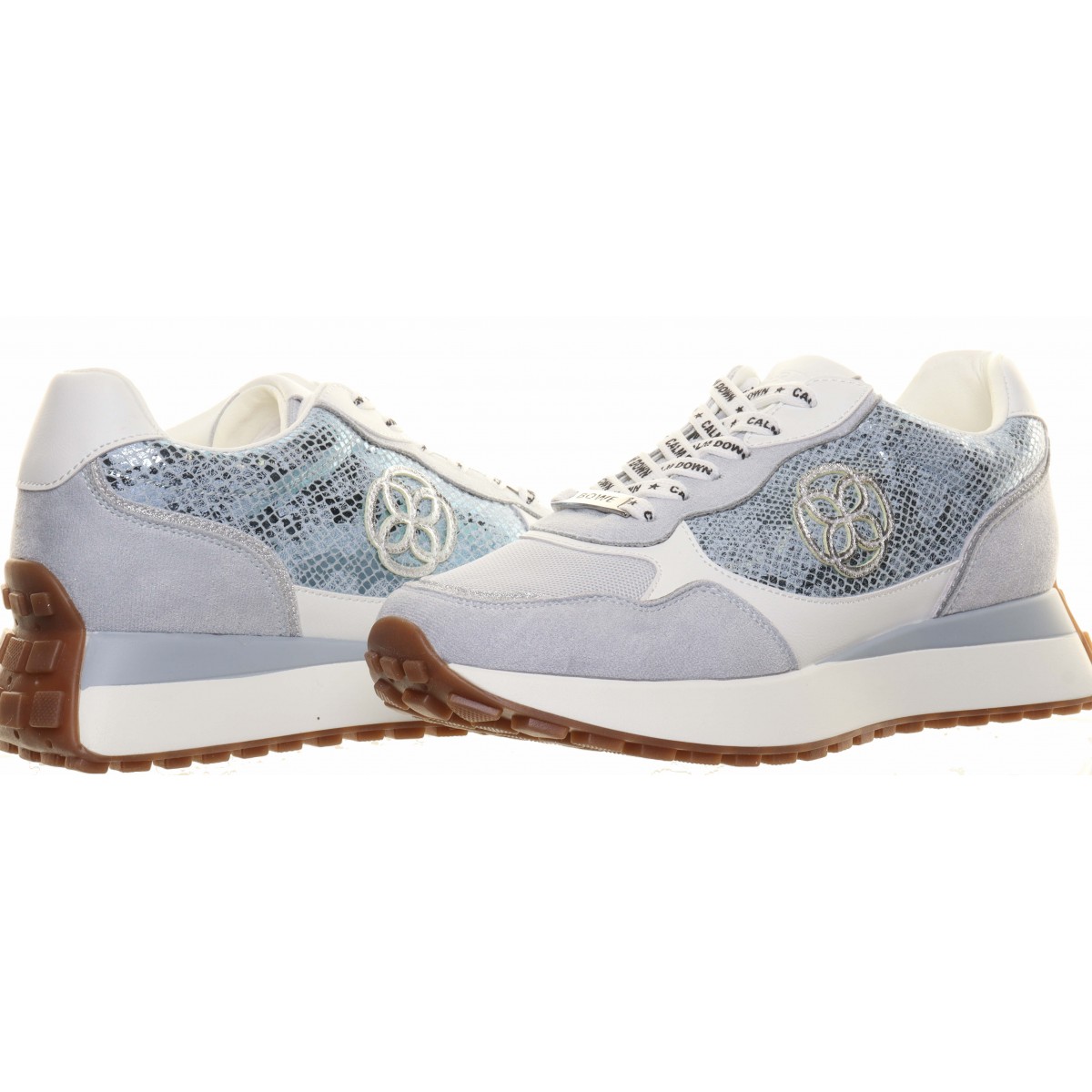 Tommy Bowe Blue Metallic Panel Trainer