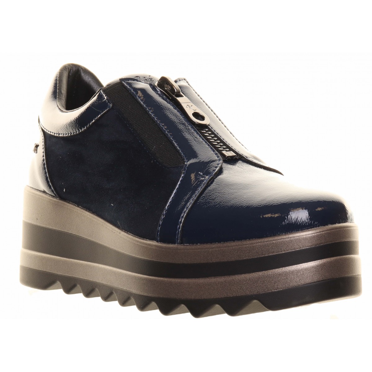 Kate Appleby Navy High Wedge Zip Casual